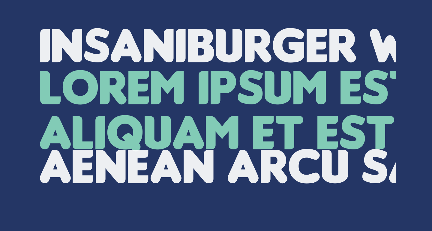 Insaniburger with Cheese free Font - What Font Is