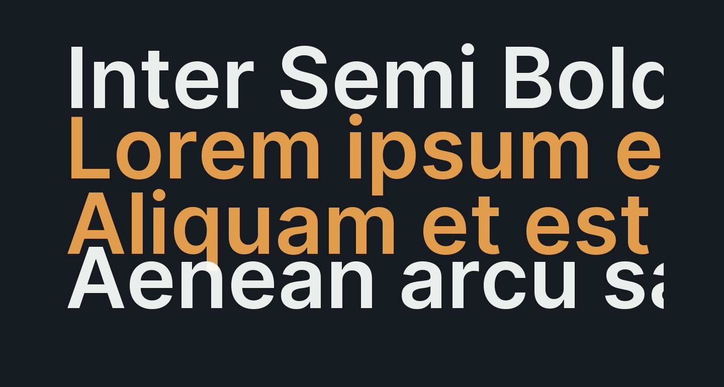 Inter Semi Bold free Font - What Font Is