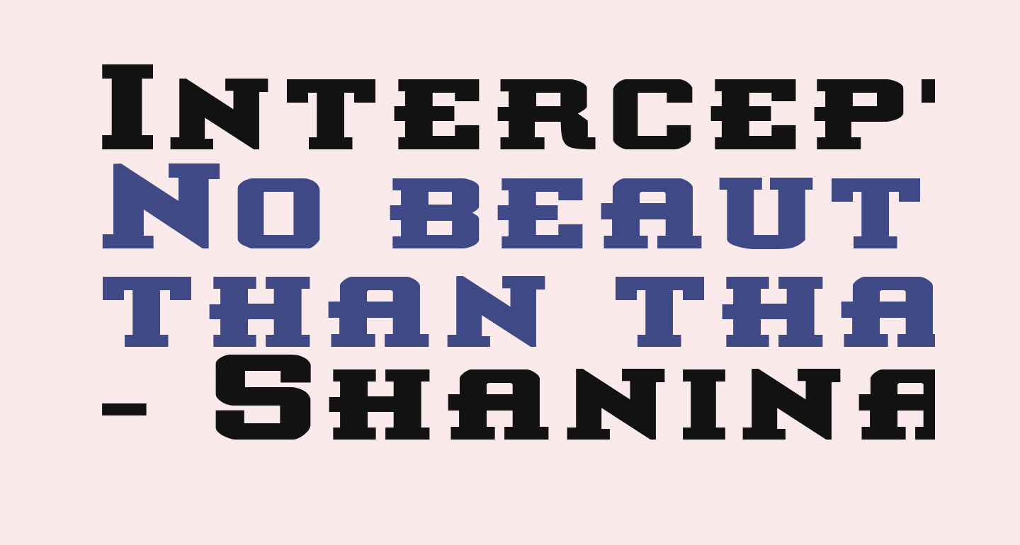 Interceptor Bold Expanded free Font - What Font Is