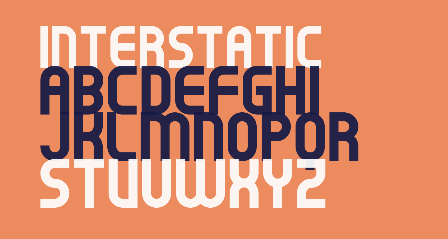 Interstatic free Font - What Font Is