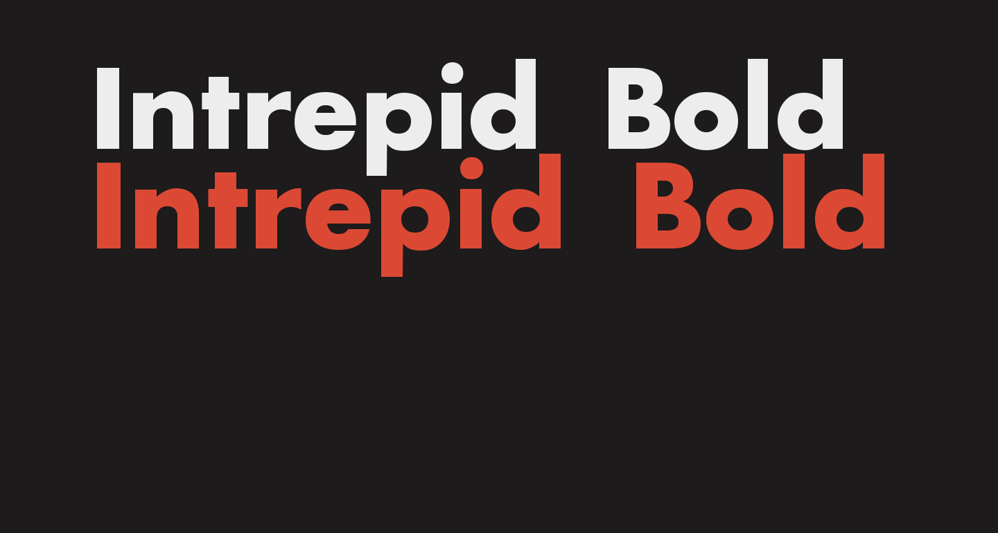 Intrepid Bold free Font - What Font Is