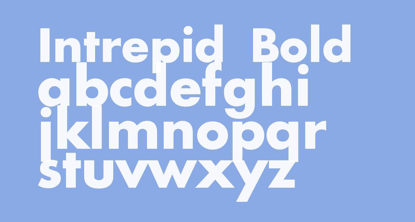 Intrepid Bold free Font - What Font Is