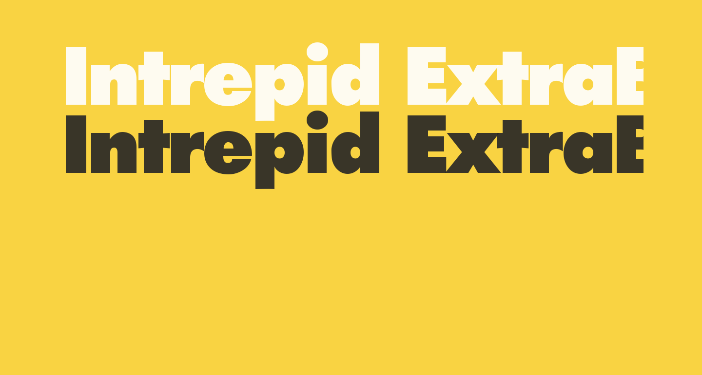 Intrepid ExtraBold free Font - What Font Is