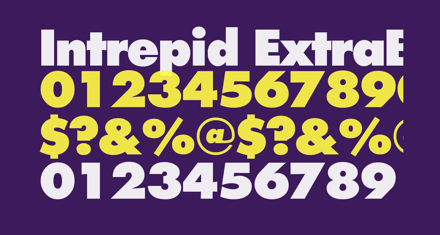 Intrepid ExtraBold free Font - What Font Is
