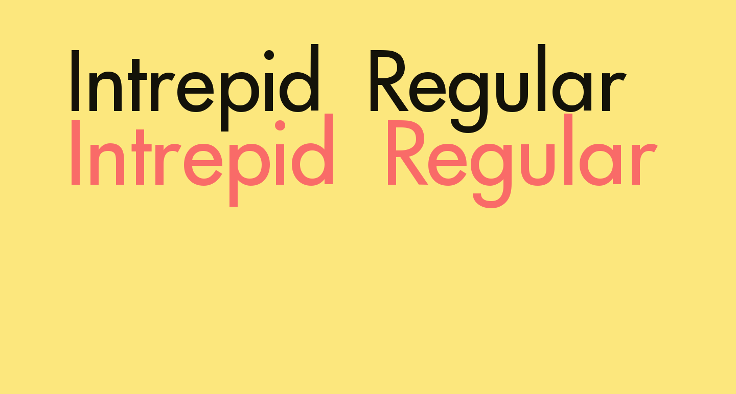 Intrepid Regular free Font - What Font Is