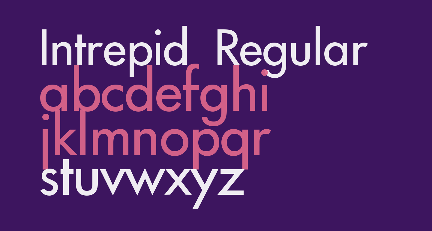 Intrepid Regular free Font - What Font Is