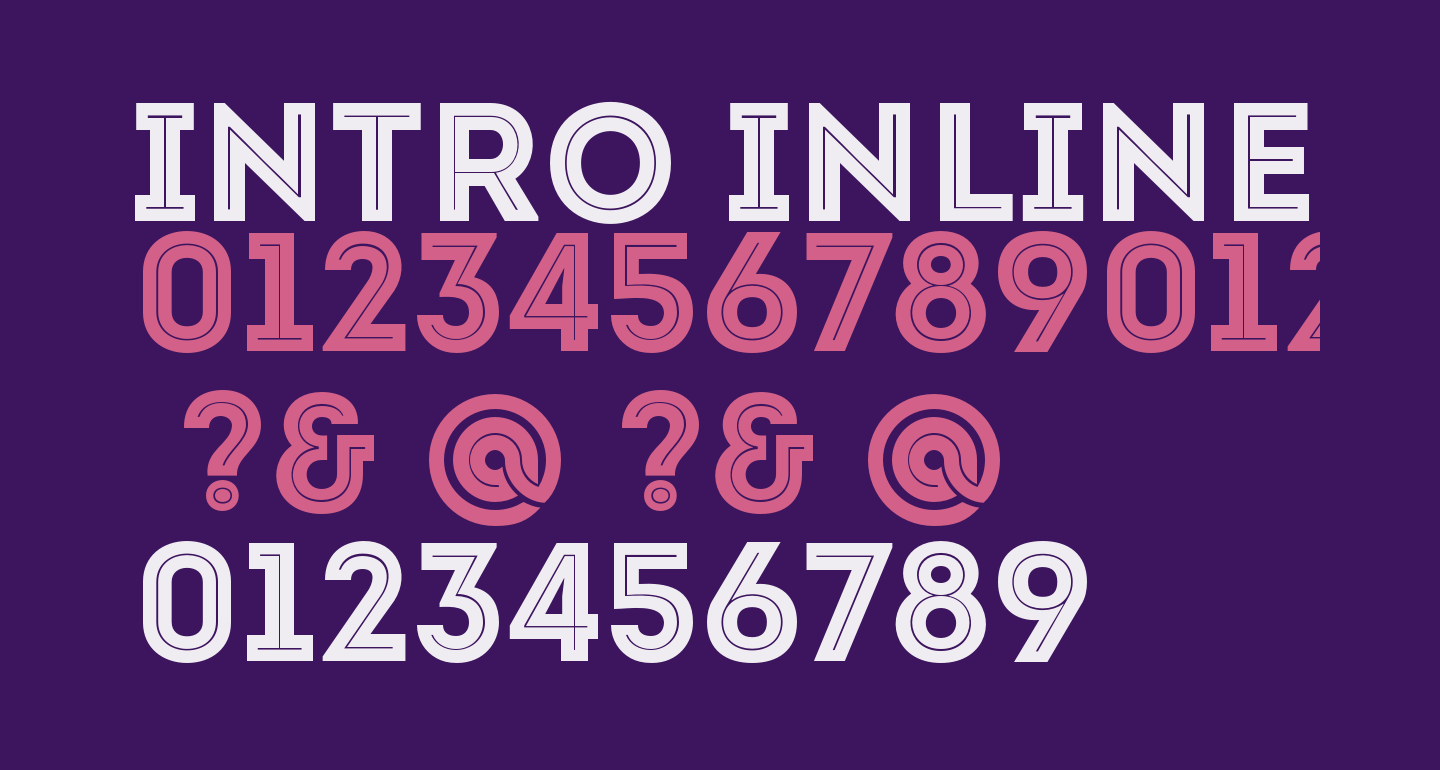 Intro-Inline free Font - What Font Is