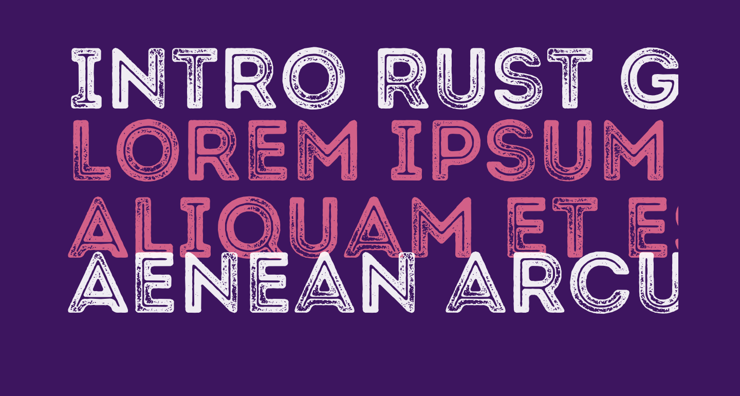 Intro Rust G Base 2 Line free Font - What Font Is