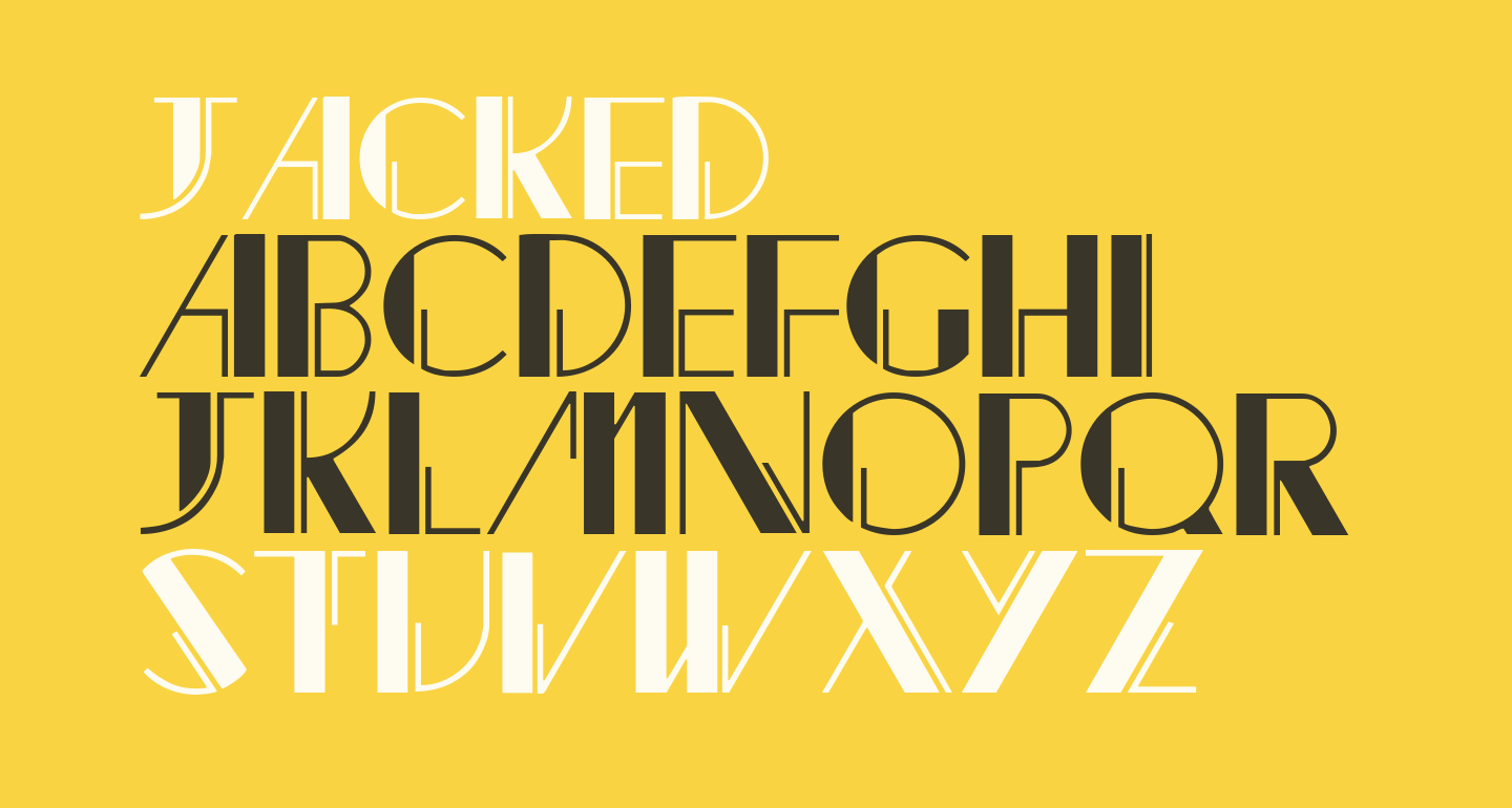 Jacked free Font - What Font Is