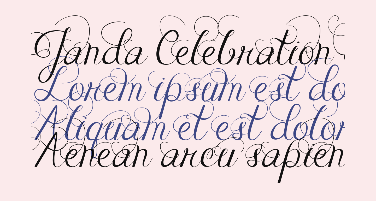Janda Celebration Script free Font - What Font Is