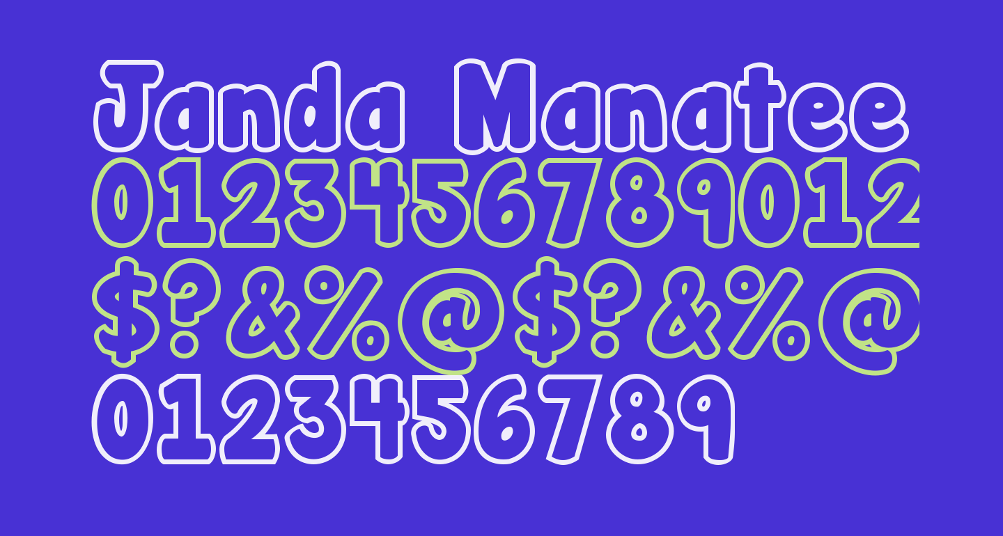 Janda Manatee Bubble free Font - What Font Is