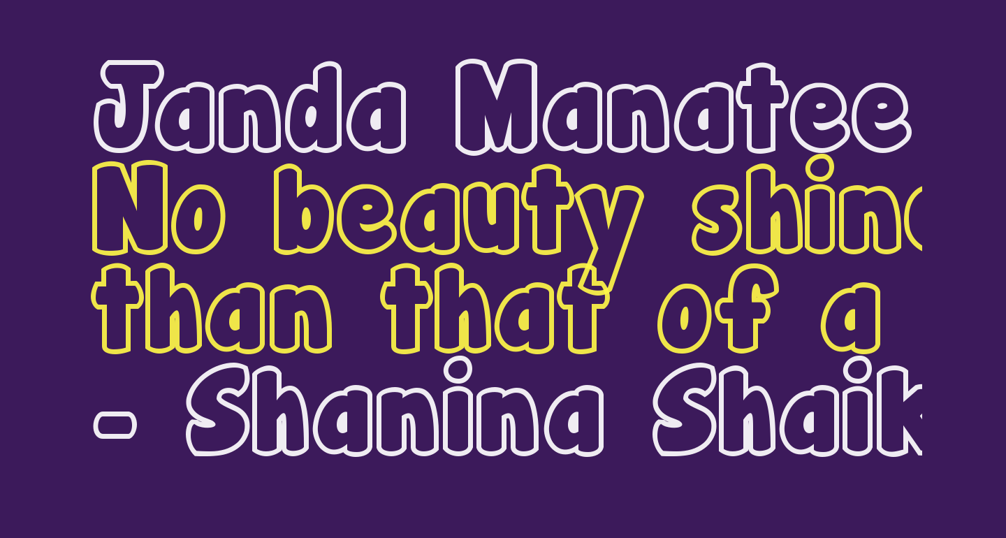 Janda Manatee Bubble free Font - What Font Is