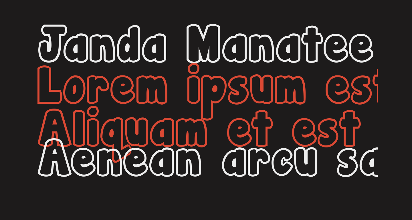 Janda Manatee Bubble free Font - What Font Is