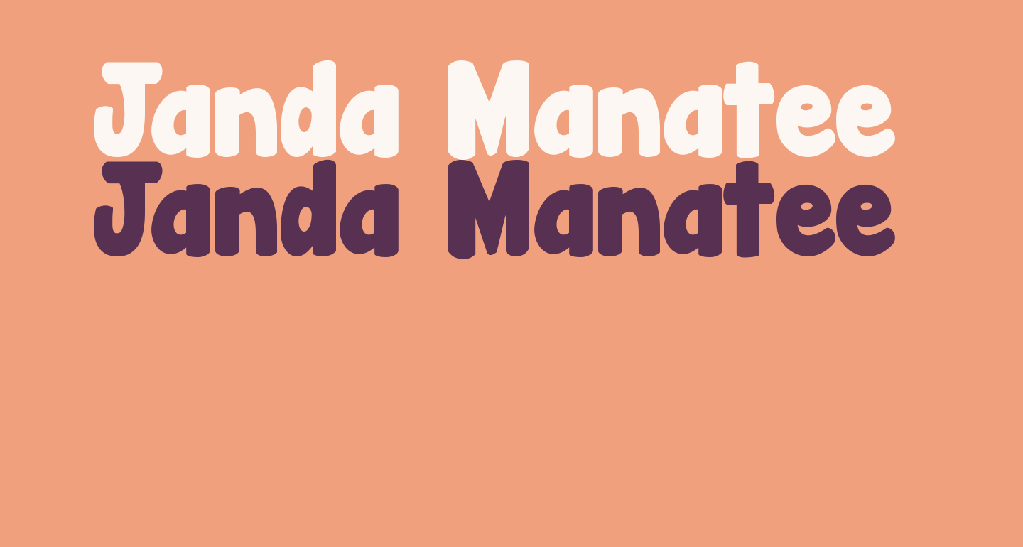 Janda Manatee Solid free Font - What Font Is