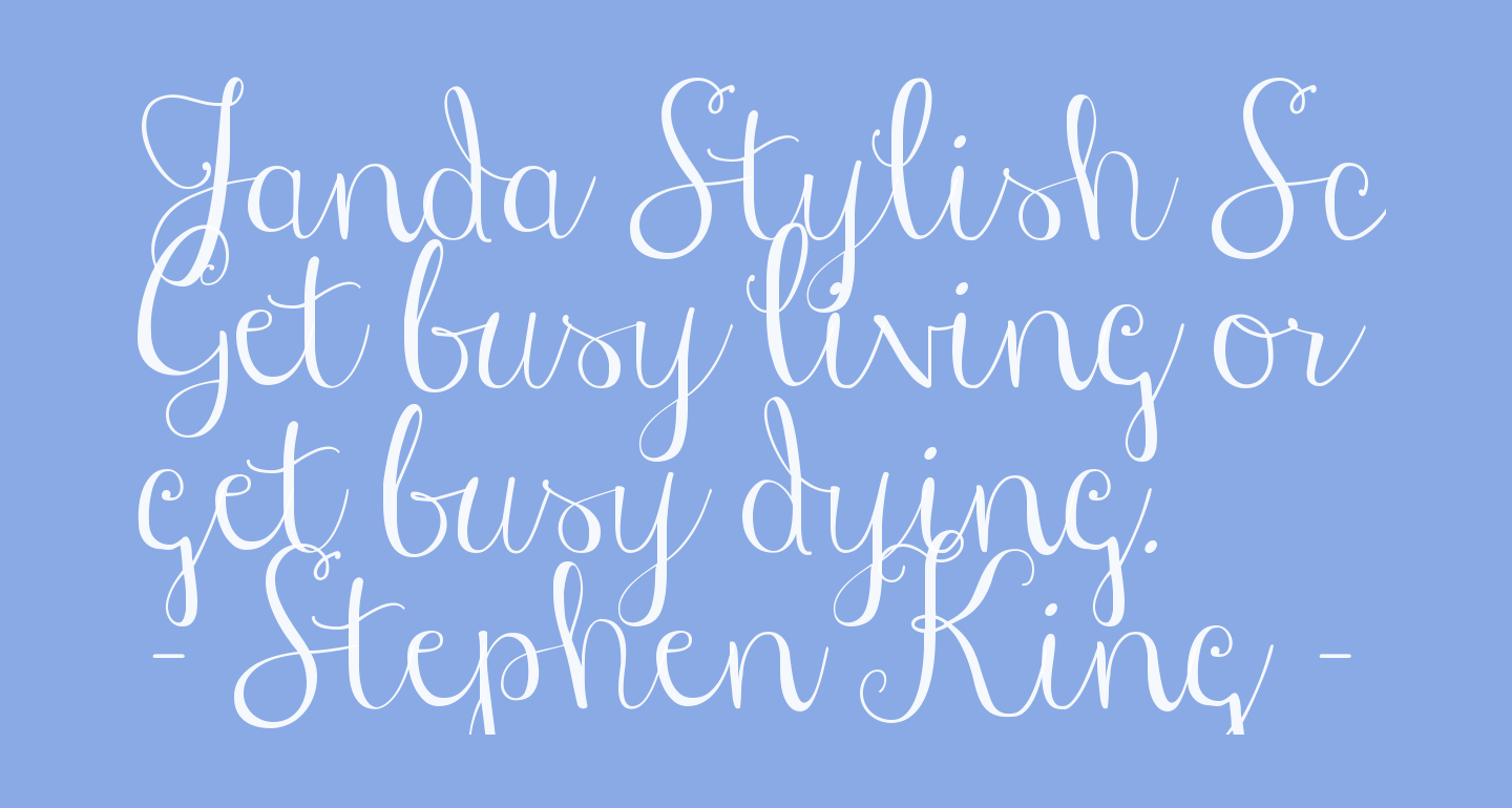 Janda Stylish Script free Font - What Font Is
