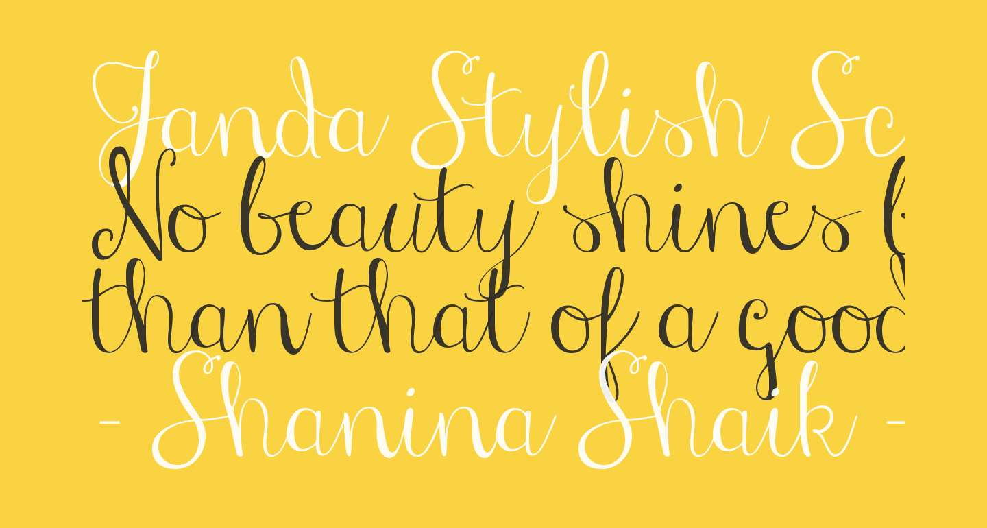 Janda Stylish Script free Font - What Font Is