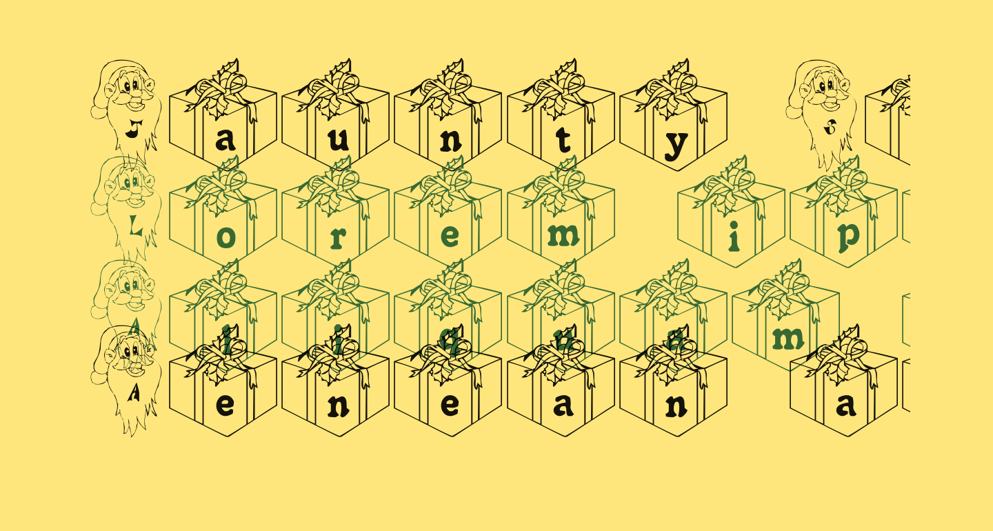 Jaunty Santa free Font - What Font Is