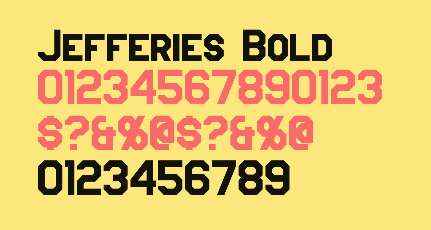 Jefferies Bold free Font - What Font Is