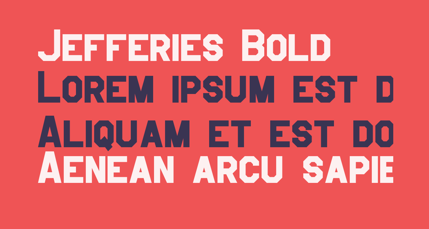 Jefferies Bold free Font - What Font Is