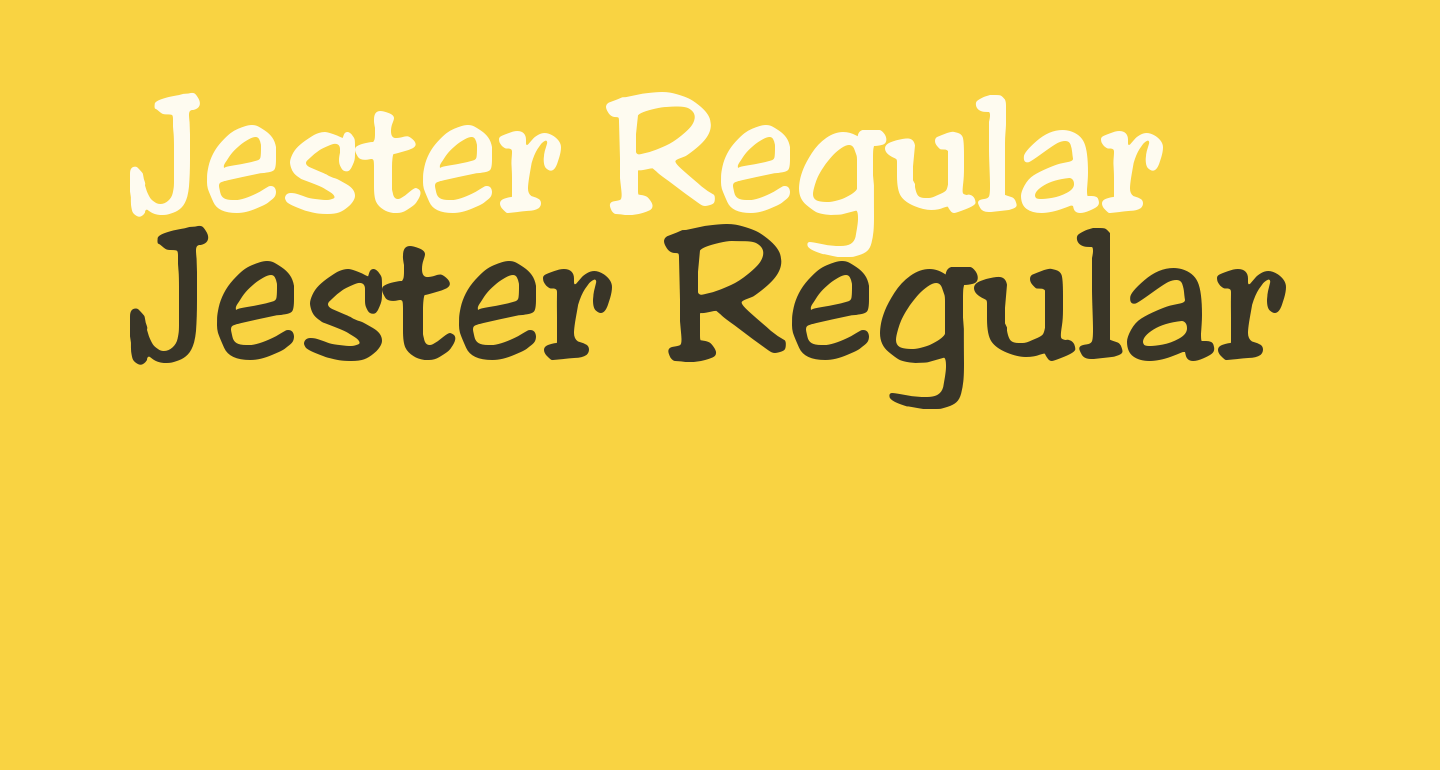 Jester Regular free Font - What Font Is