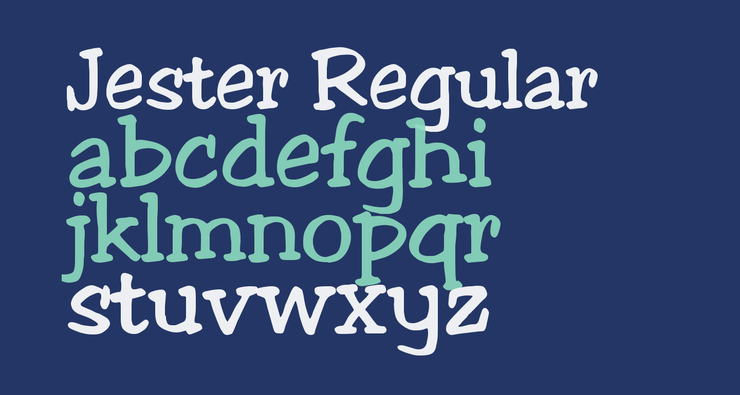 Jester Regular free Font - What Font Is