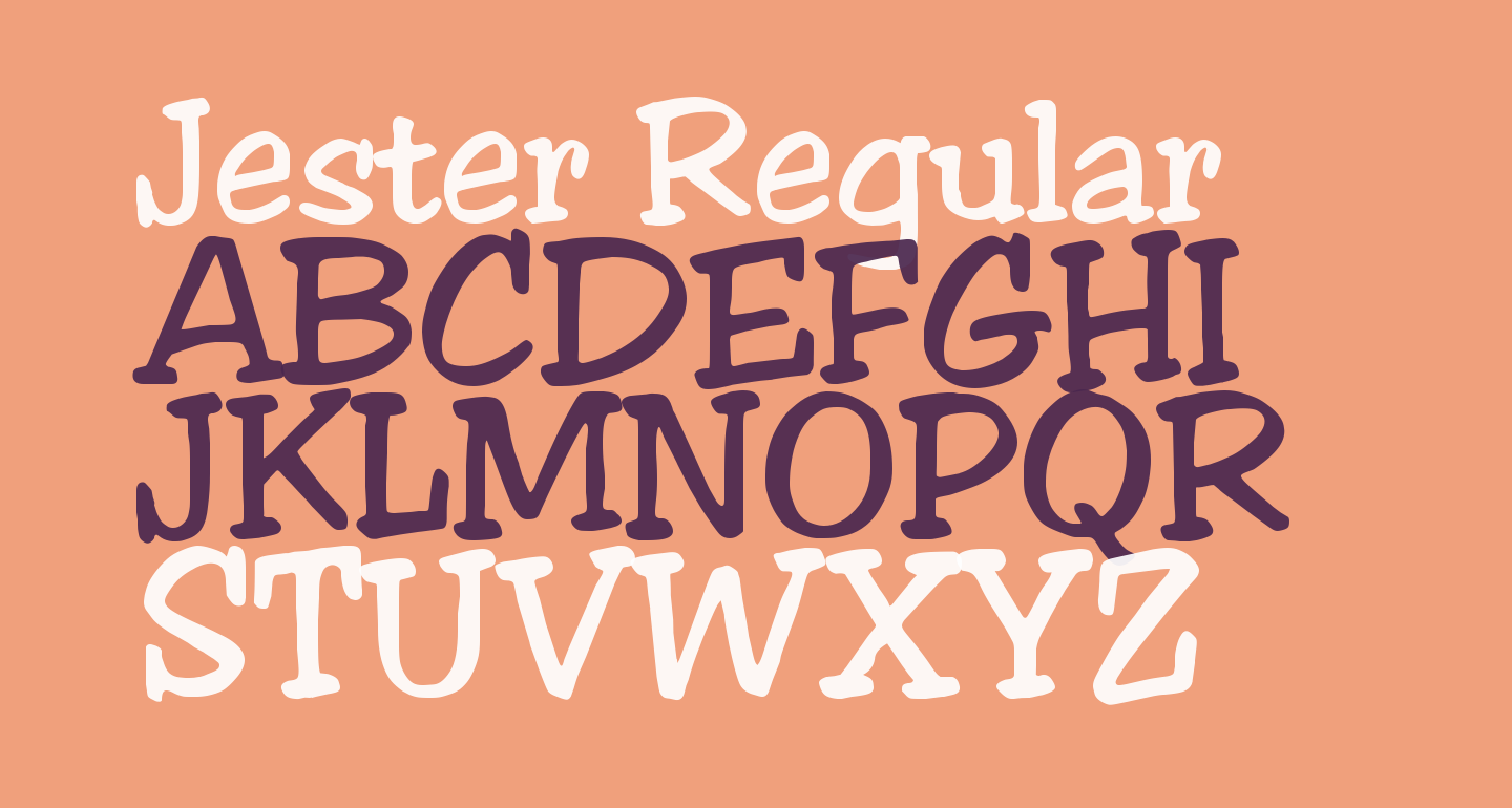 Jester Regular free Font - What Font Is