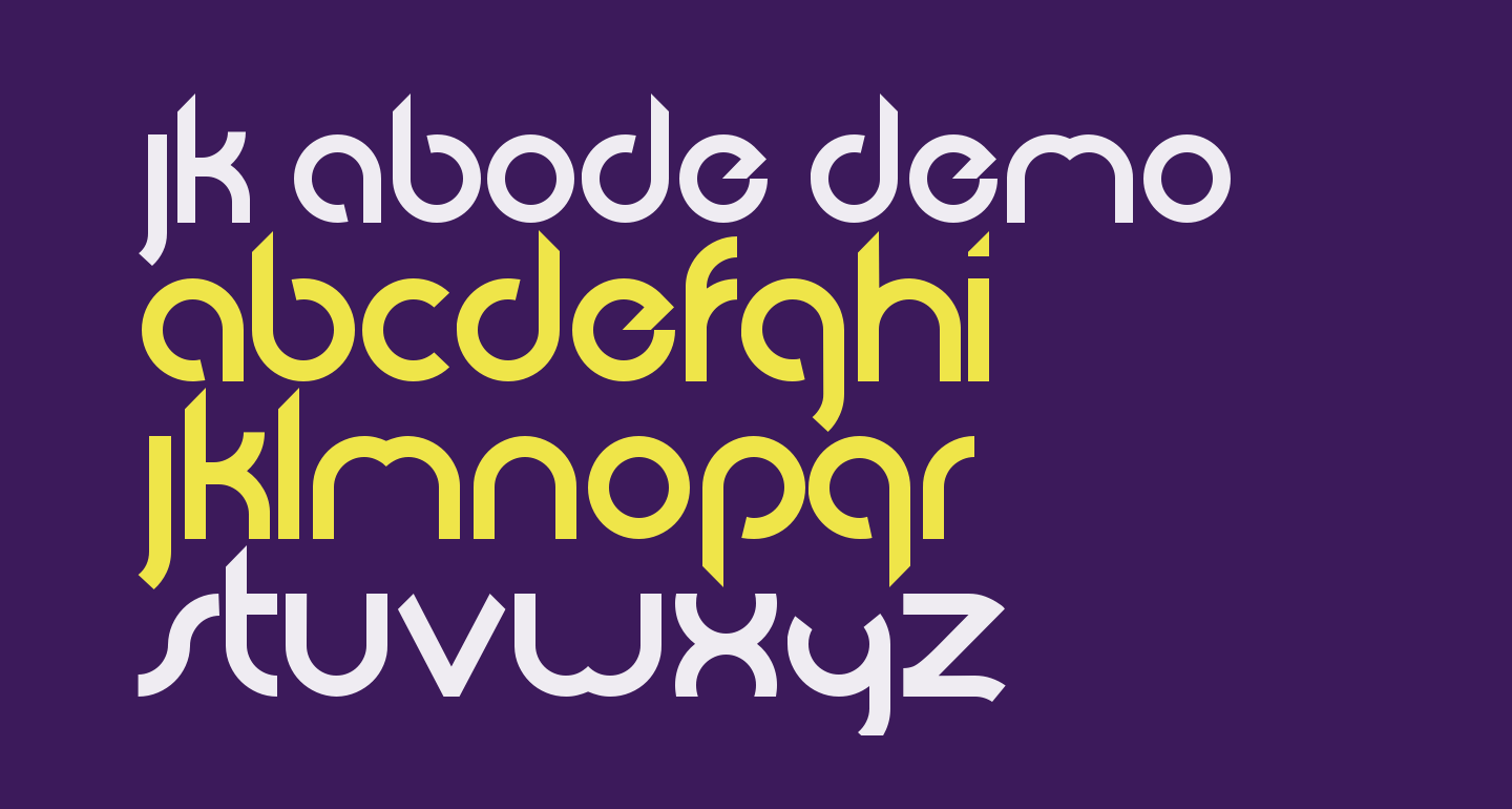 JK Abode Demo free Font - What Font Is