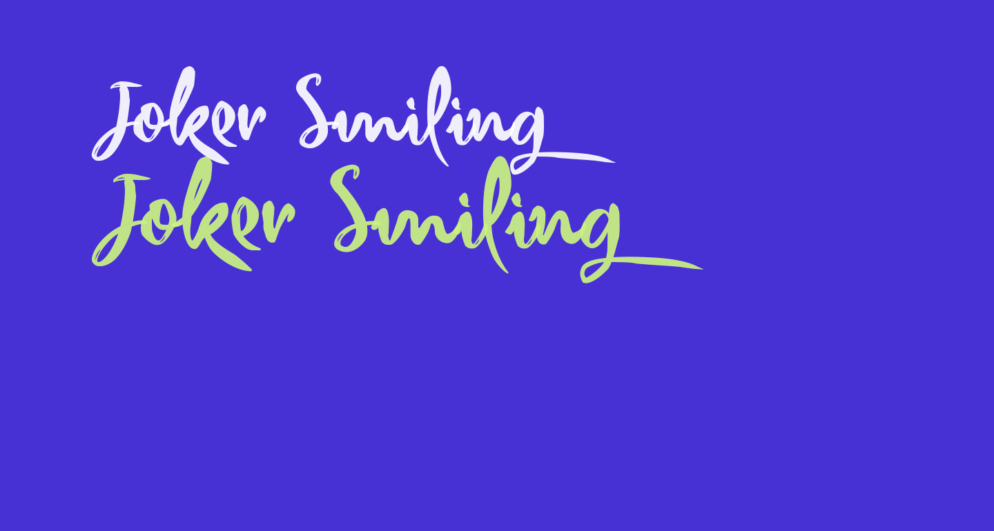 Joker Smiling free Font - What Font Is