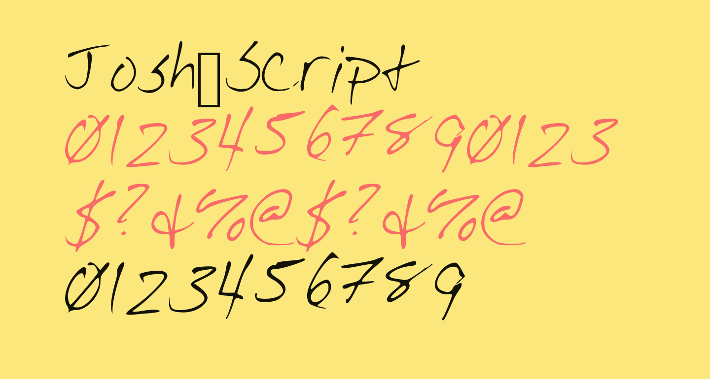 Josh_Script free Font - What Font Is