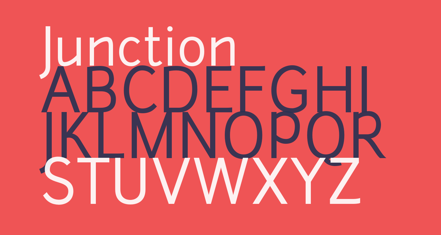 Junction free Font - What Font Is