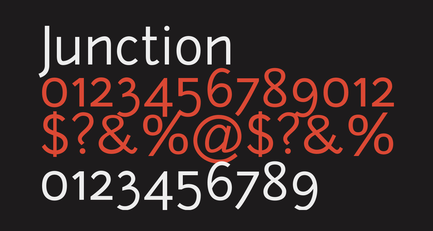 Junction free Font - What Font Is