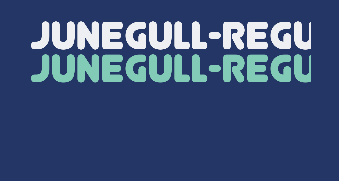 Junegull-Regular free Font - What Font Is