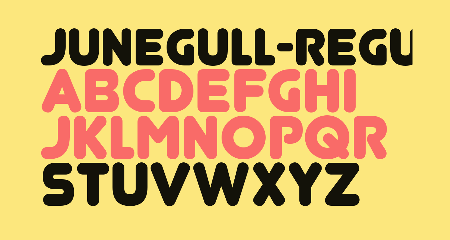 Junegull-Regular free Font - What Font Is