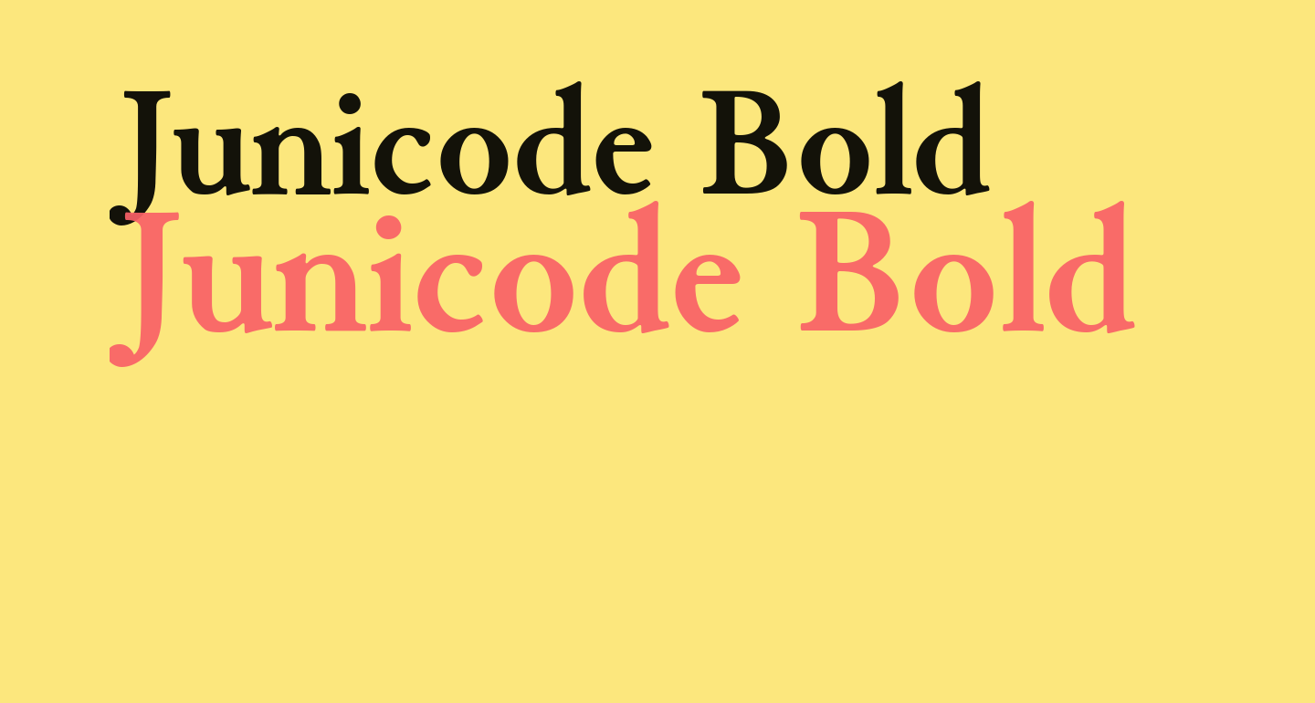 Junicode Bold free Font - What Font Is