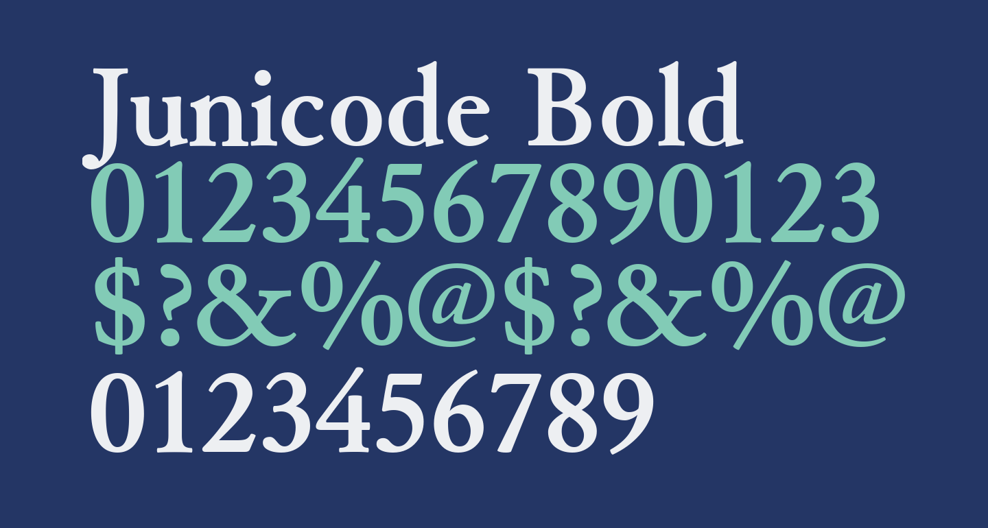 Junicode Bold free Font - What Font Is