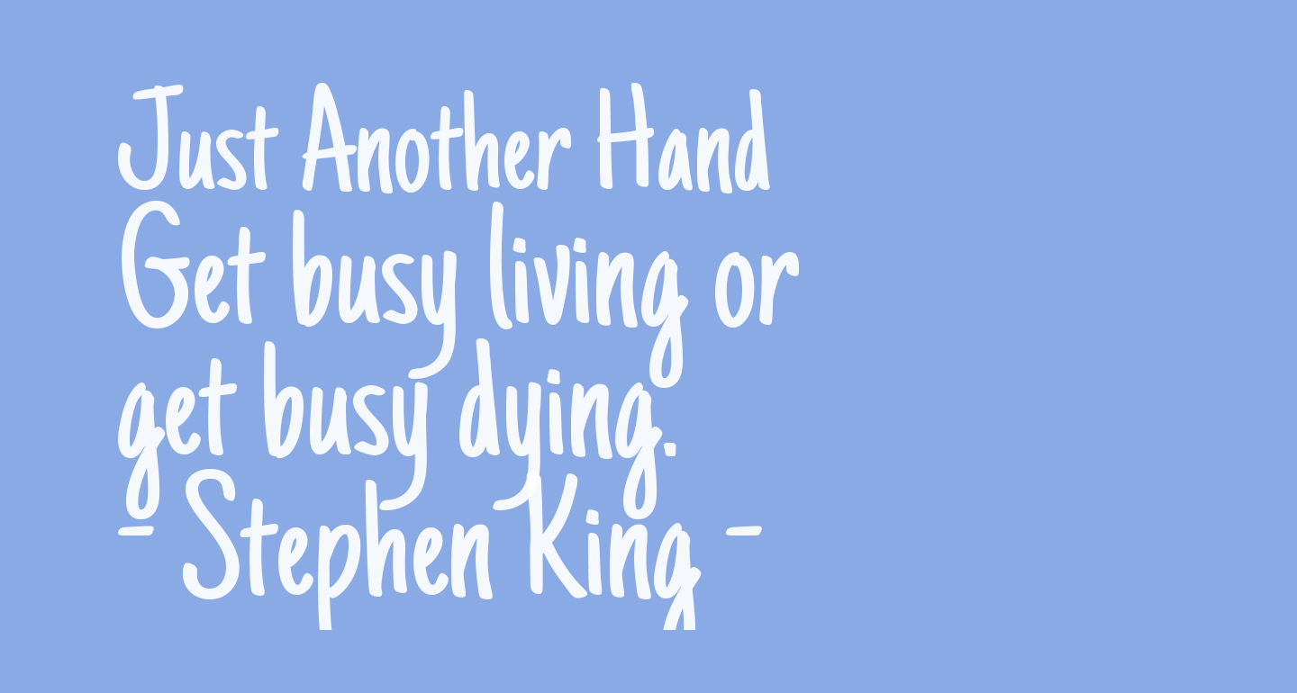 Just Another Hand free Font - What Font Is
