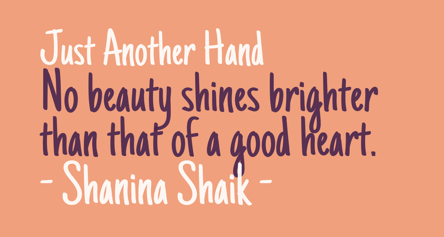 Just Another Hand free Font - What Font Is