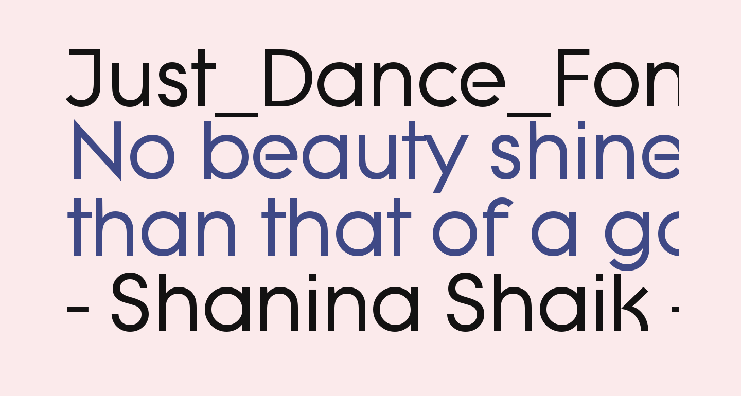 Just_Dance_Font_Regular free Font - What Font Is