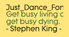 Just_Dance_Font_Regular free Font - What Font Is