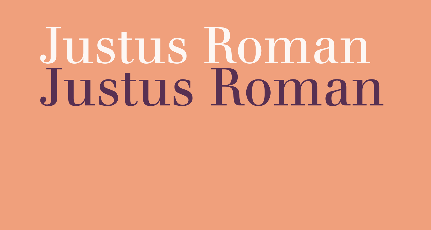 Justus Roman free Font - What Font Is