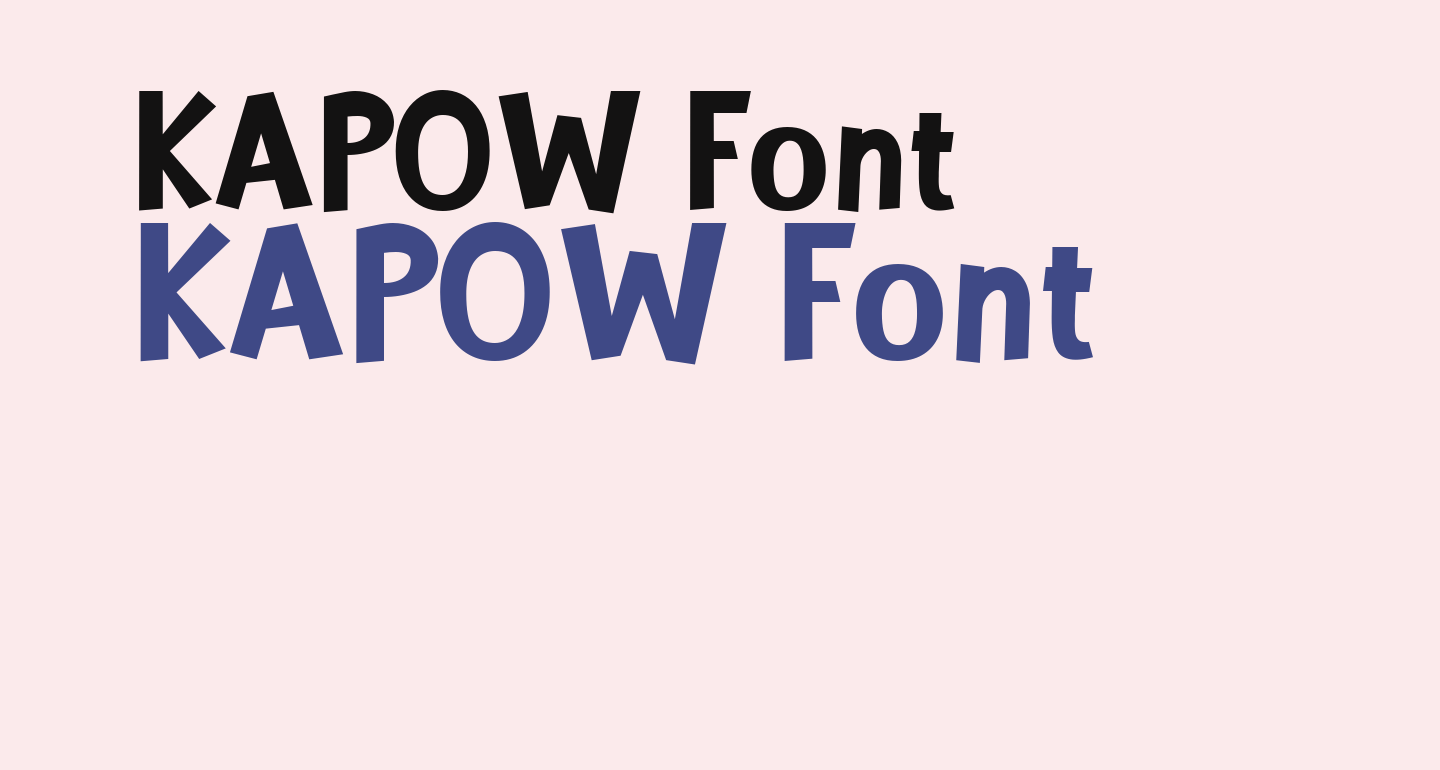KAPOW free Font - What Font Is