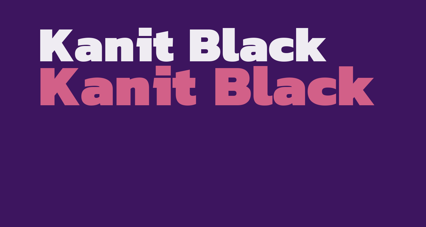 Kanit Black free Font - What Font Is