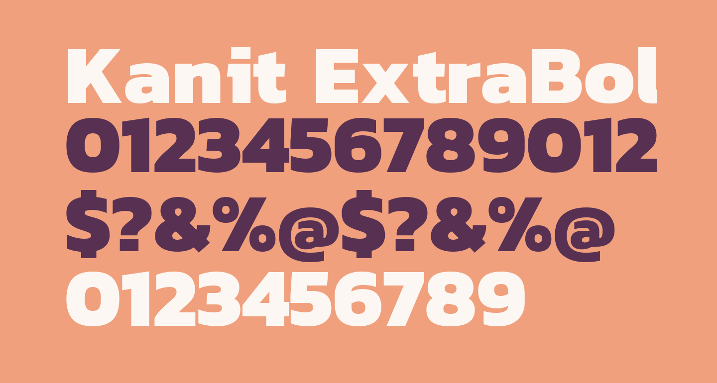 Kanit ExtraBold free Font - What Font Is