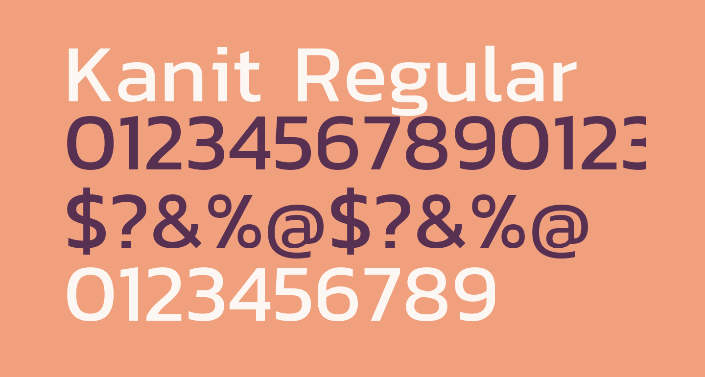 Kanit Regular free Font - What Font Is