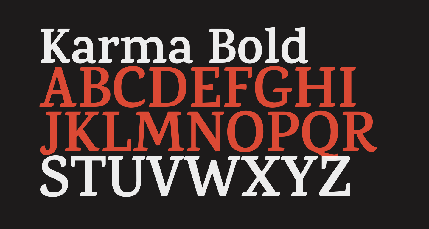 Karma Bold free Font - What Font Is