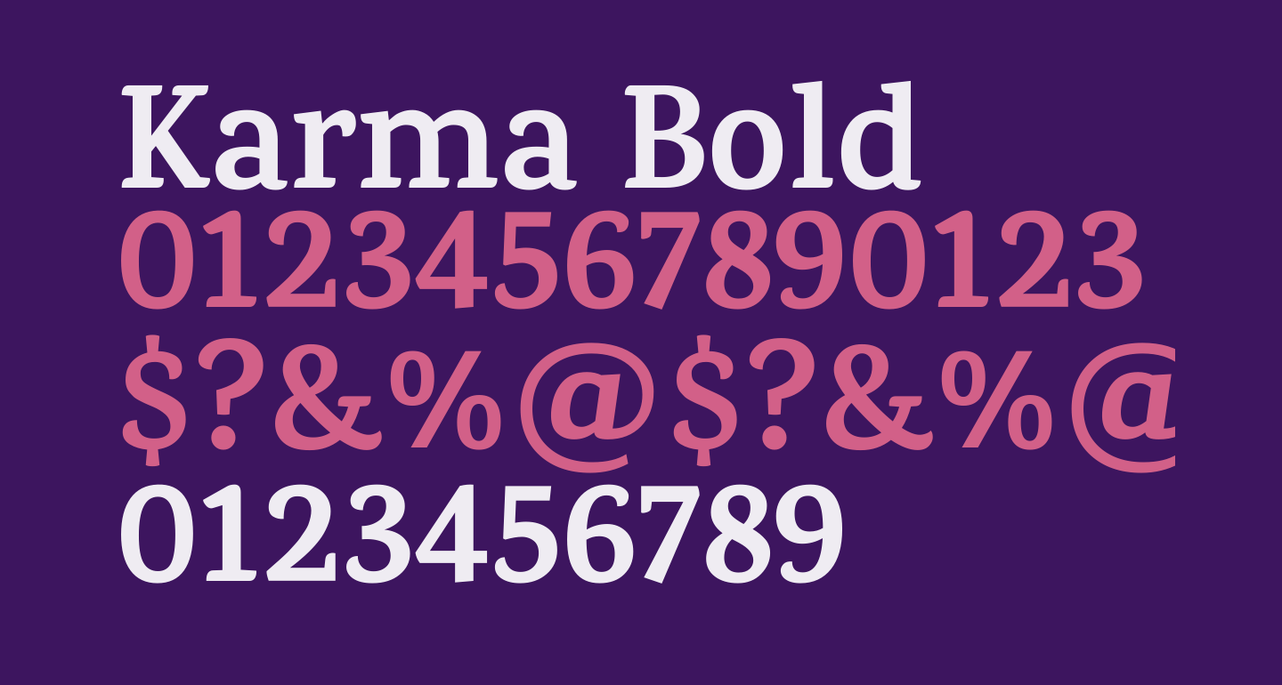 Karma Bold free Font - What Font Is