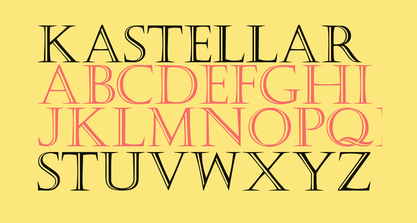 Kastellar Regular free Font - What Font Is