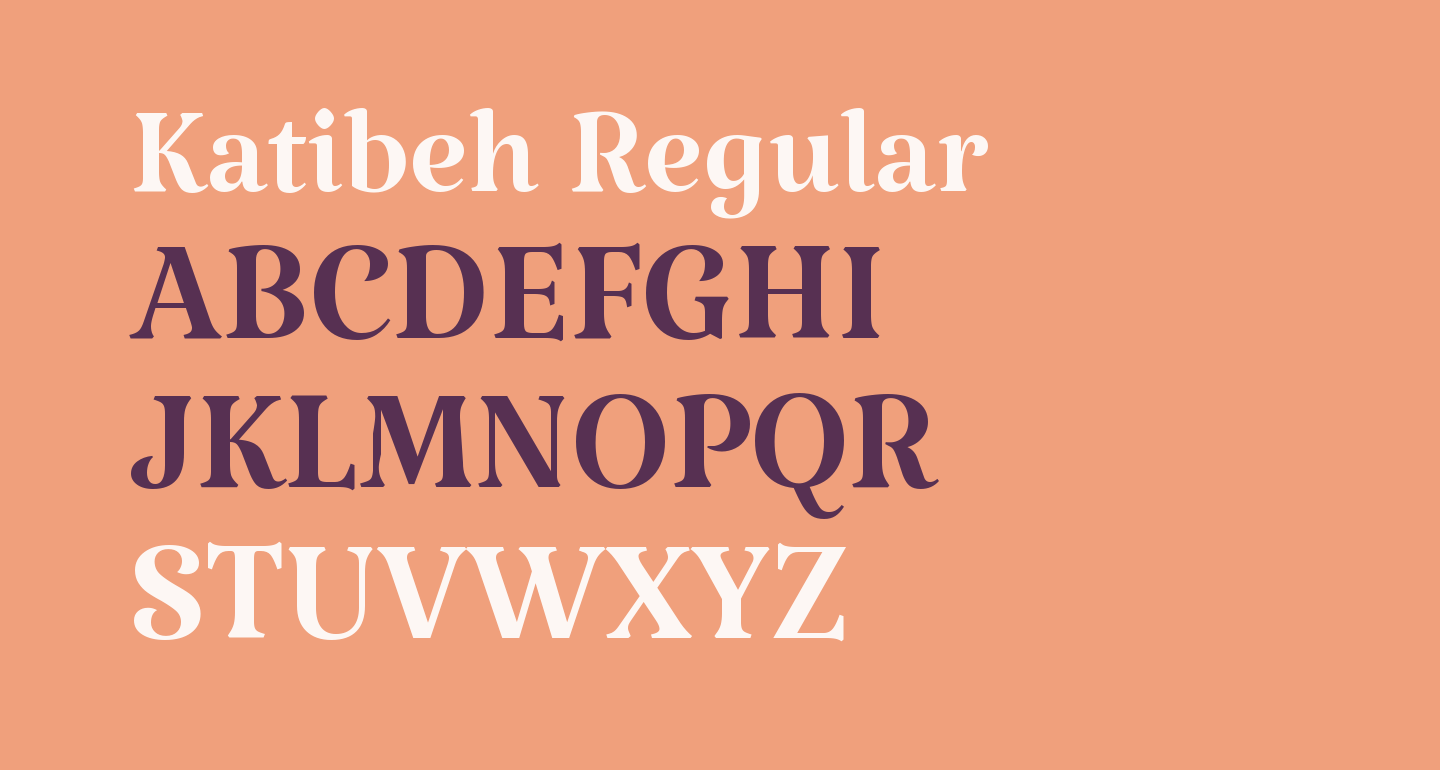 Katibeh Regular free Font - What Font Is