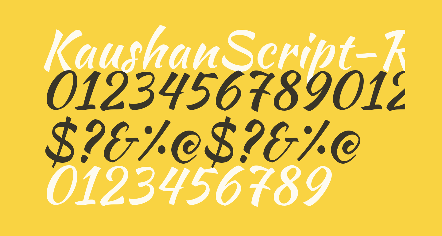 KaushanScript-Regular free Font - What Font Is