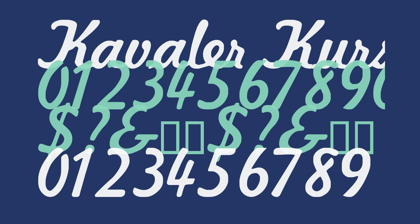 Kavaler Kursive free Font - What Font Is
